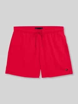 Tommy Hilfiger Regular Fit Badehose mit Logo Stitching