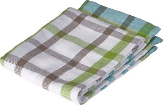 KELA Kela Carla 12276 Geschirrtuch Karo, 100% Baumwolle, 70 x 50 cm, 2-er Pack, Einheitsgr&ouml;&szlig;e