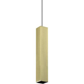 Ideal Lux Ideal Lux LOOK Suspension carr&eacute;e extra-plate de 40 cm en laiton, 1 ampoule GU10
