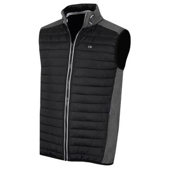 Calvin Klein Herren Hybrid Gilet - Anthrazit/Schwarz - XXXL