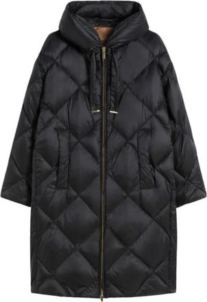 Max Mara Schwarze Cube M&auml;ntel - - Coats - Damen - Schwarzk - M