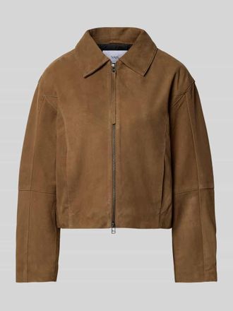 Vero Moda Lederjacke mit Zweiwege-Rei&szlig;verschluss Modell SALERA