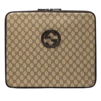 Gucci Pochette en tissu Pre-owned - Femme - Pre-owned - Beige - Taille: ONE Size