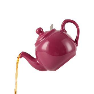 London Pottery Farmhouse Teekanne mit Teesieb, Keramik, Karmin, 2 Tassen (600 ml) [Parallel importiertes Produkt]