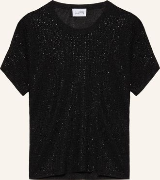 Joseph Ribkoff Strickshirt Mit Glitzergarn Und Schmucksteinen schwarz