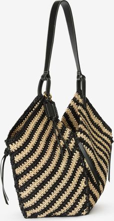 Isabel Marant Sac Tampa - Femme - Noir Et Naturel - Taille - Isabel Marant - Collection &Eacute;t&eacute; Femme - Nouvelle Collection Capsule High Summer