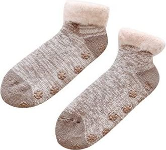 Generic Chaussettes Femme Chaussettes Chaudes Femme Chaussettes Thermiques Femme De Classique Hiver Courtes En Polaire Antid&eacute;rapantes Parfaites Pour Le Sol In