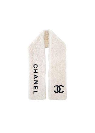 Chanel CC Logo Print Runway Stole