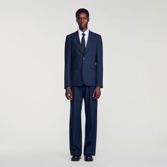 Sandro Veste de costume en laine