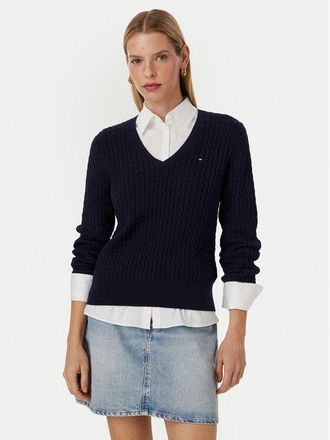 Tommy Hilfiger Pullover WW0WW44987 Dunkelblau Regular Fit