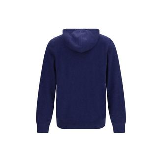 Brunello Cucinelli Mens Blue Cashmere Sweatshirt Clothing