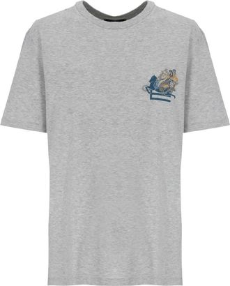 Etro Femme, Tops, Gris, Taille: 38 FR T-shirt avec logo