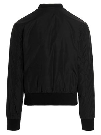 Dolce & Gabbana Mens Black Polyamide Bomber Clothing