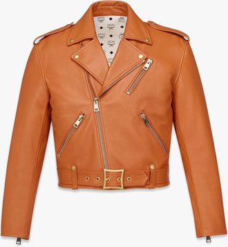 MCM Kurze Bikerjacke aus Lammleder