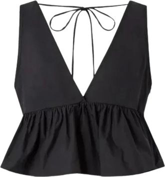 Pinko Pinko, Femme, Tops, Noir, Taille: 36 FR Top laccini