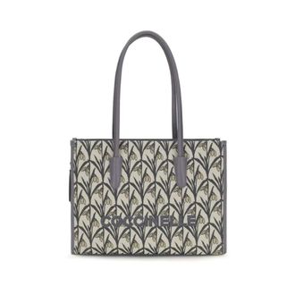 Coccinelle Jacquard Blumen Tote Bag - - Bags - Damen - Grau - ONE SIZE