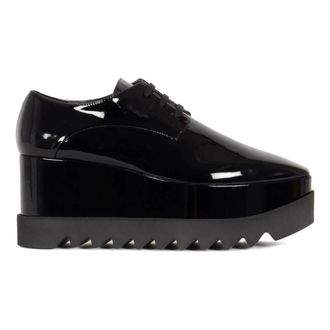 Stella McCartney Elyse Shiny Patent Wedge - - Shoes - Damen - Schwarzk - 39 EU