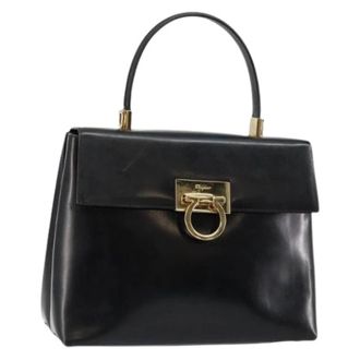 Ferragamo Pre-owned Canvas Handtasche - - Pre-owned - Damen - Schwarzk - ONE SIZE