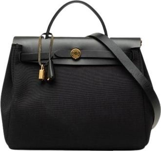 Herm&egrave;s Sac &agrave; main Herbag Zip Pre-owned - Femme - Pre-owned - Noir - Taille: ONE Size