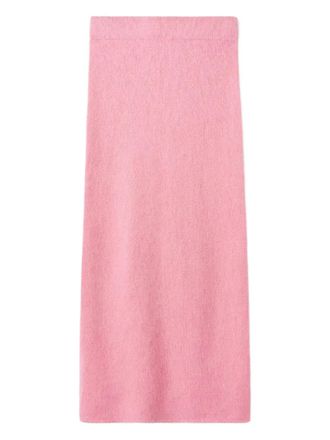 Soft Goat jupe longue en cachemire - Rose