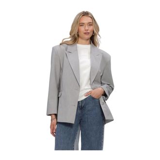 ALIX The Label Alix The Label, Femme, Vestes, Gris, Taille: 36/38 FR Woven Clean Mix Blazer
