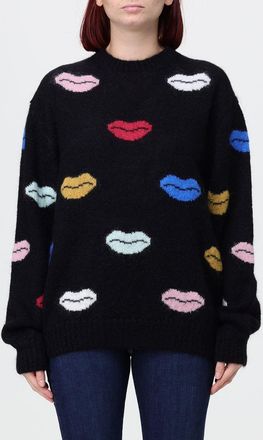 Fiorucci Pull &agrave; col rond en m&eacute;lange de mohair &agrave; imprim&eacute; graphique et coupe d&eacute;contract&eacute;e