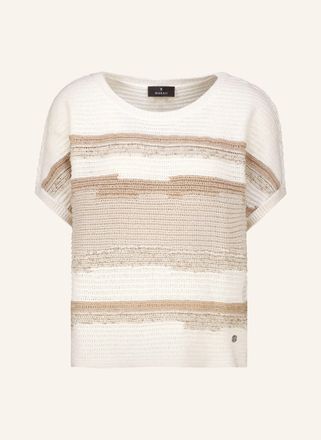 Monari Monari Strickshirt Mit Glitzergarn beige