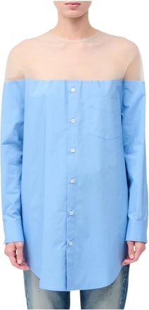 Maison Margiela Femme, Blouses et Chemises, Bleu, Taille: 36 FR Chemises
