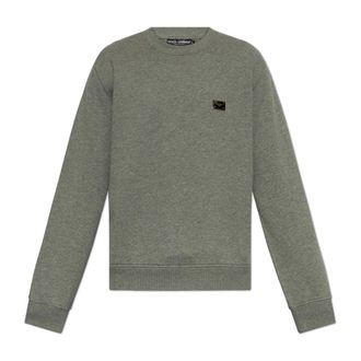 Dolce & Gabbana Sweatshirt mit Logo - - Sweatshirts & Hoodies - Herren - Grau - S