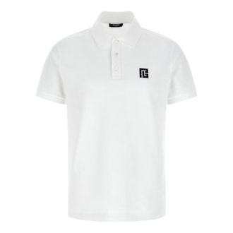 Balmain Polo Shirts - - Tops - Herren - Wei&szlig; - S