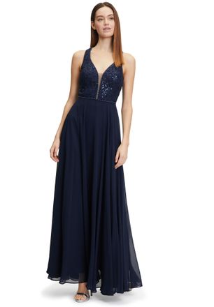 Vera Mont Damen Abendkleid mit Pailletten Night Sky,50