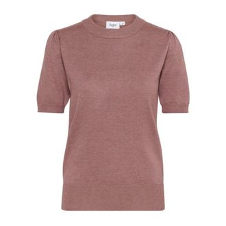 Saint Tropez Antler Melange Pullover Sweater - Femme - Pulls - Brun - Taille: 42 FR