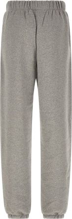 The Attico Logo-Embroidered Fleece Cotton Joggers - grey