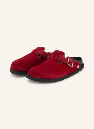 Birkenstock 1774 Birkenstock Pantoletten Boston Pony Like Fur Exq 1774 rot