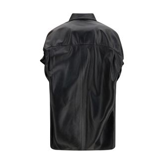 Balenciaga Womens Black Lamb Ovis Aries Shortsleeve Shirt