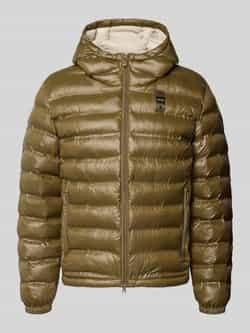 Blauer Steppjacke mit Zweiwege-Rei&szlig;verschluss Modell CHARLES
