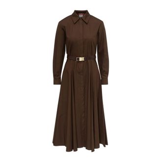 Max Mara Femme, Robes, Brun, Taille: 38 FR &Eacute;l&eacute;gante Robe de Danse