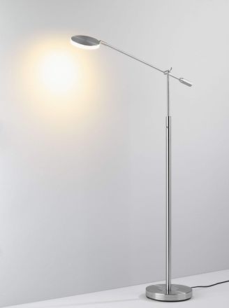 Casa Nova casa NOVA Stehleuchte BARI (DH 23x134.50 cm) DH 23x134.50 cm grau Stehleuchte Stehlampe Leseleuchte Deckenfluter Bogenleuchte