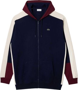 Lacoste Kapuzenpullover f&uuml;r Herren/Damen Unisex, Durchgehender Rei&szlig;verschluss (Marine)