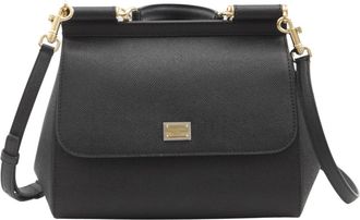 Dolce & Gabbana Femme, Sacs, Noir, Taille: ONE Size Grand sac &agrave; main Sicily