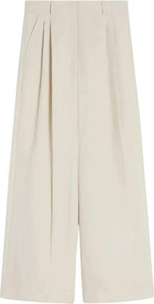 Max Mara Femme, Pantalons, Beige, Taille: 36 FR Pantalone Ampio