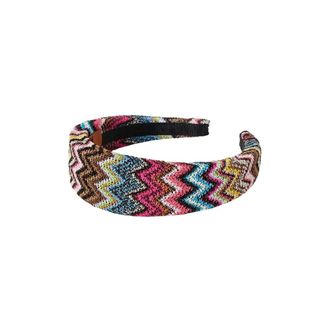 Missoni Femme, Accessoires, Multicolore, Taille: ONE Size Zig Zag Lurex Headband