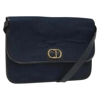 Dior Pre-owned Trotter Canvas Schultertasche - - Pre-owned - Damen - Blau - ONE SIZE