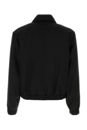 Ami Virgin Wool Zip-Through Jacket - Black