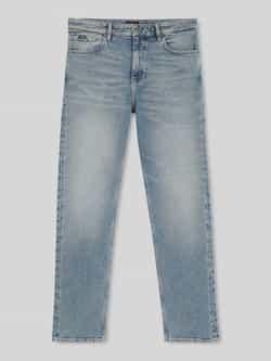 HUGO BOSS Straight Fit Jeans aus Baumwoll-Mix