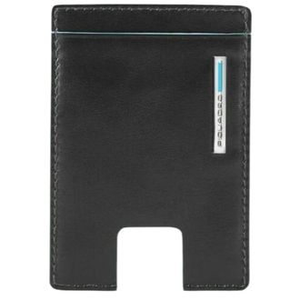 Piquadro Homme, Accessoires, Noir, Taille: ONE Size Porte-cartes carr&eacute; bleu