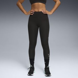 Puma Legging de training taille haute Vert TERRAINS Femme, V&ecirc;tements, Noir, XXL