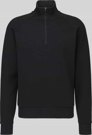 HUGO BOSS Sweatshirt mit Troyerkragen
