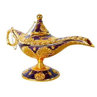 Generico Magische Lampe - Relikt mit Lichtakzent, mythischer Vintage-Skulptur, inspiriert von M&auml;rchenb&uuml;chern, klassische Dekoration in -Optik