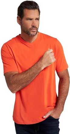 JP1880 T- Shirt, Basic, V-Ausschnitt, BIS 8XL, Orange Vif, Homme